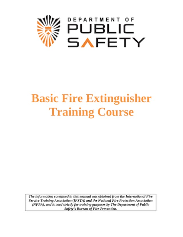 Fire Training Manual PDF (Free) | SC Training