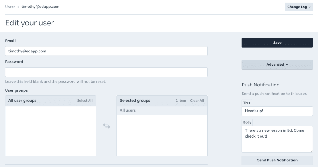 Custom Push LMS Notifications tell your learners what's happening