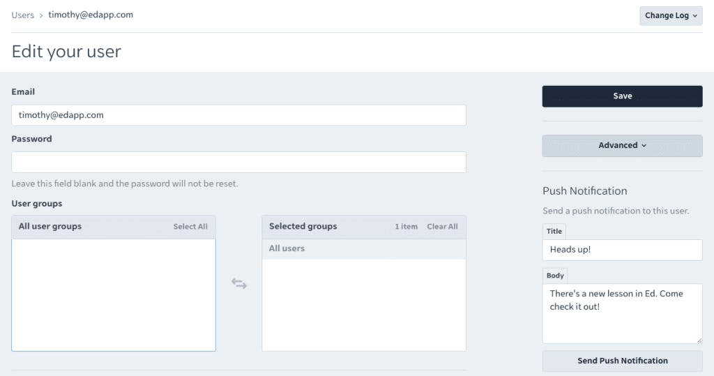 Custom Push LMS Notifications tell your learners what's happening