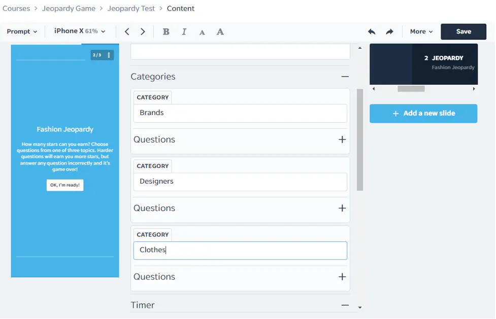 How to make your own Jeopardy game | SC Training