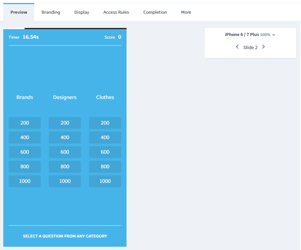 Make your own jeopardy game with EdApp authoring tool | EdApp