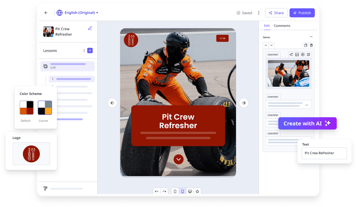 Creator tool | SC Training | SC Training: A Mobile LMS