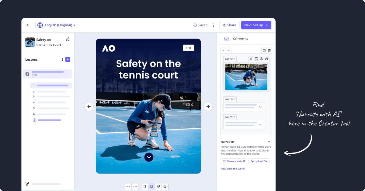 AI Text to Speech Voice Generator in SC Training: Create Engaging ...