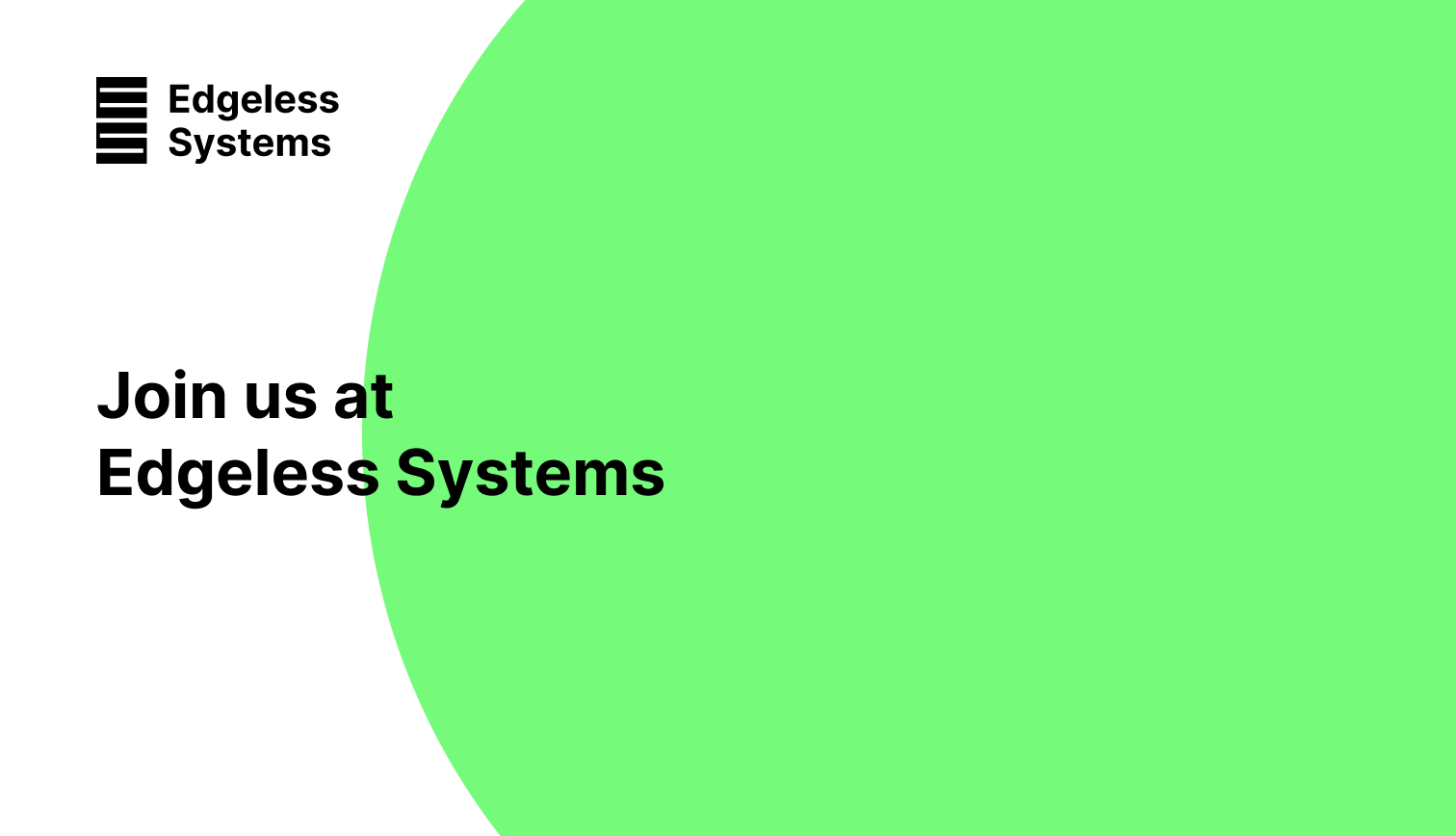 Careers at Edgeless Systems