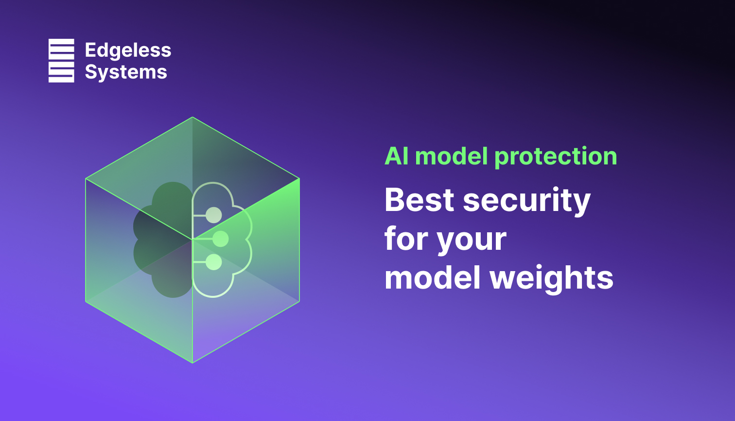 AI model protection - Best security for your model weights