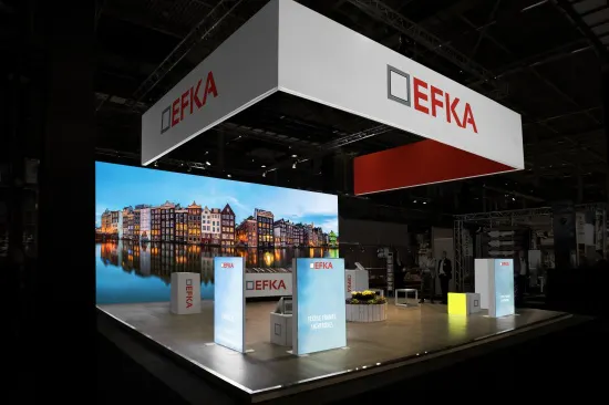 Textile frames for stand construction - EFKA