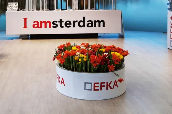 Textile frames for stand construction - EFKA