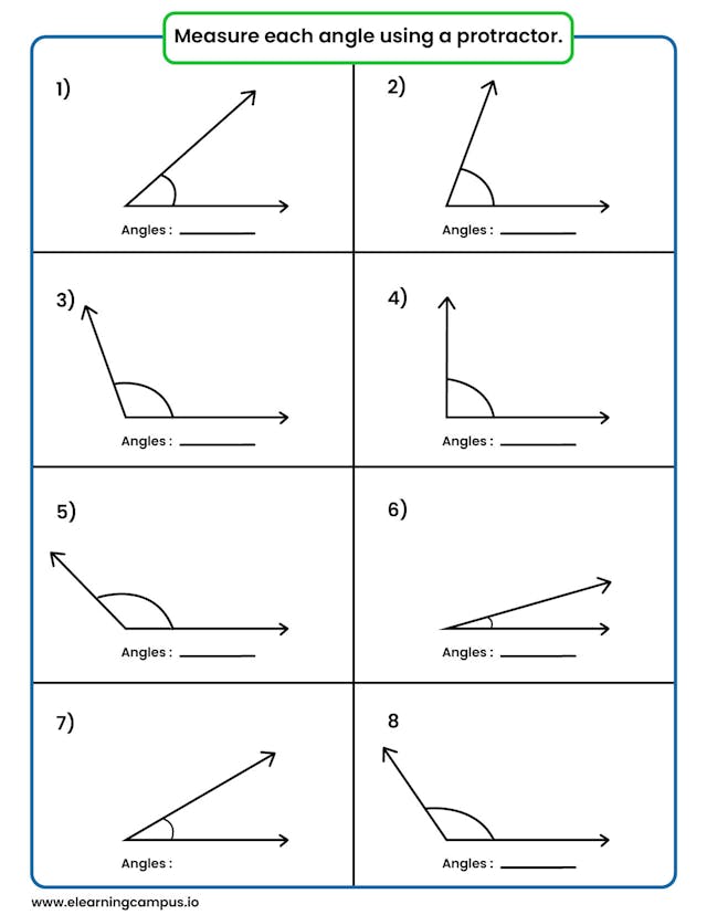 Measuring Angles With a Protractor