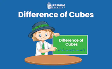 difference of cube with formula