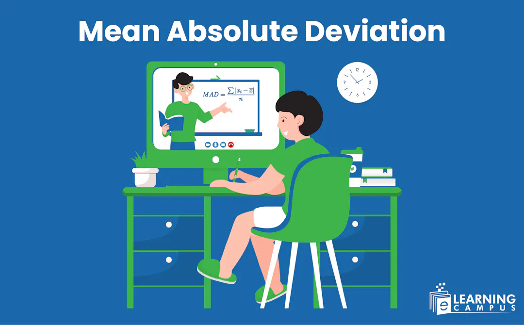 Find Means Absolute Deviation Using Formula Mad Worksheet 3831
