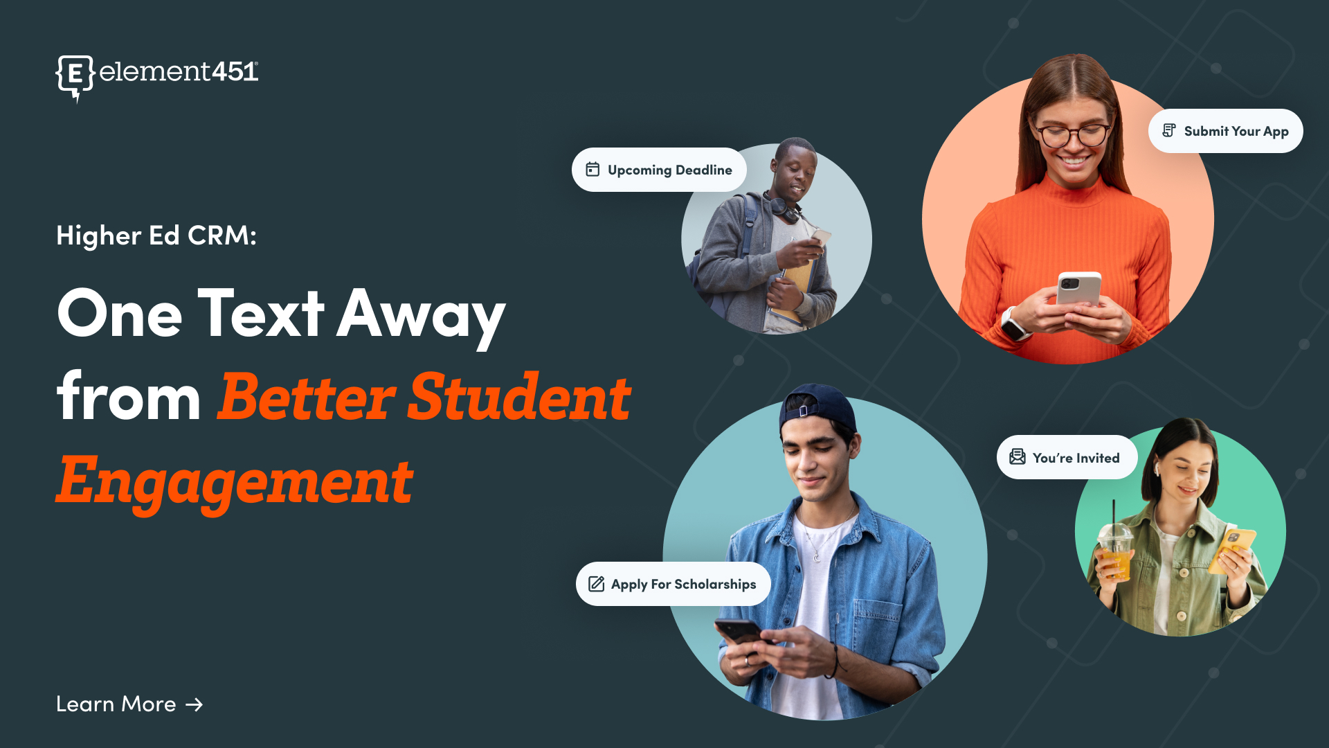 Higher Ed CRM: One Text Away from Better Student Engagement | Element451