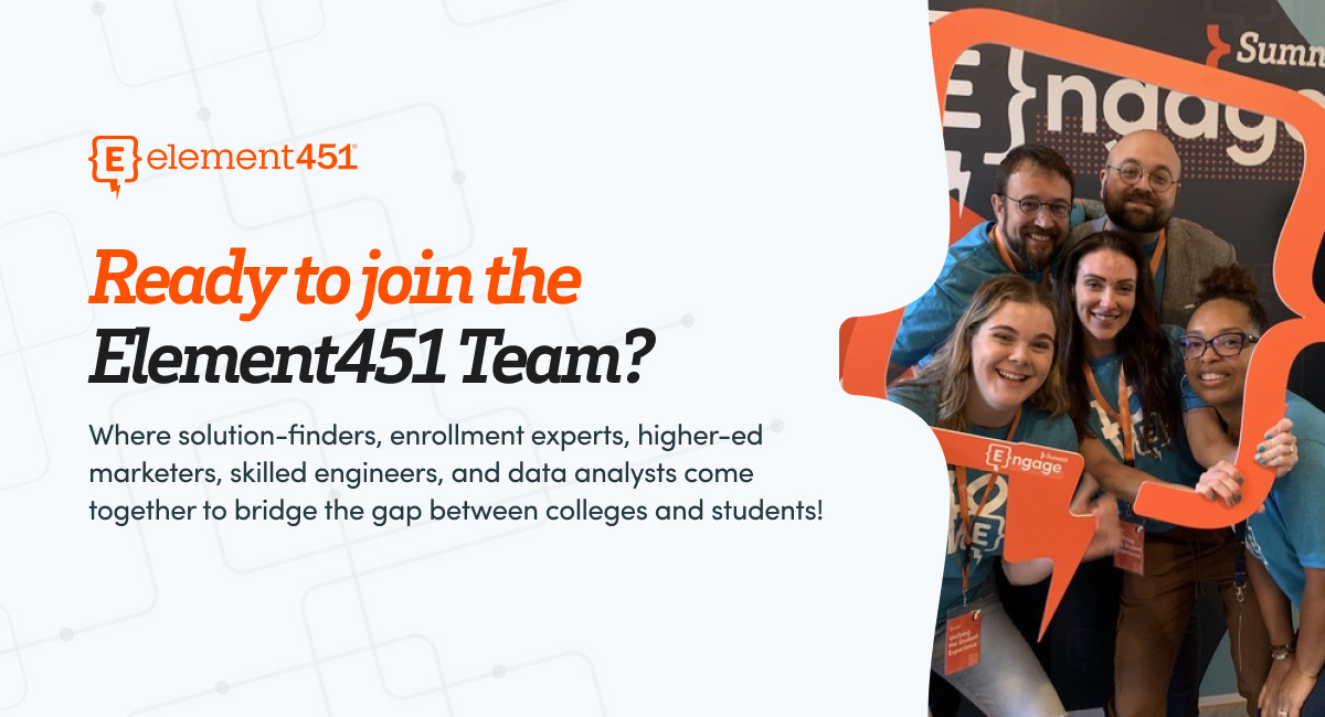 Job Opportunities with Element451 | Element451