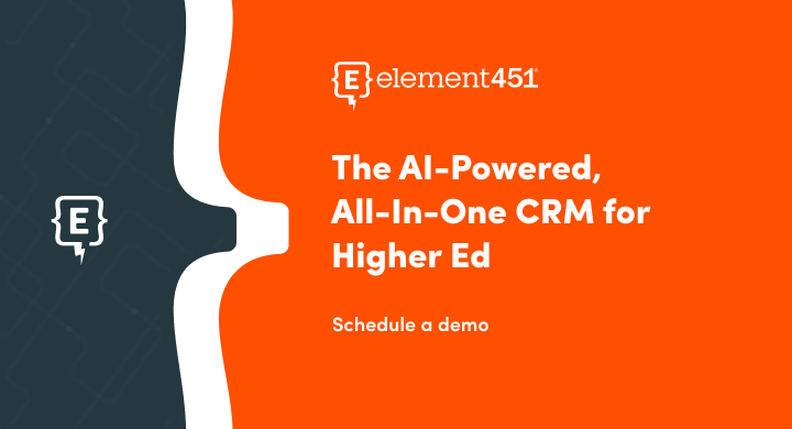 Demo of Element451 - AI-Powered, All-In-One Higher-Ed CRM | Element451