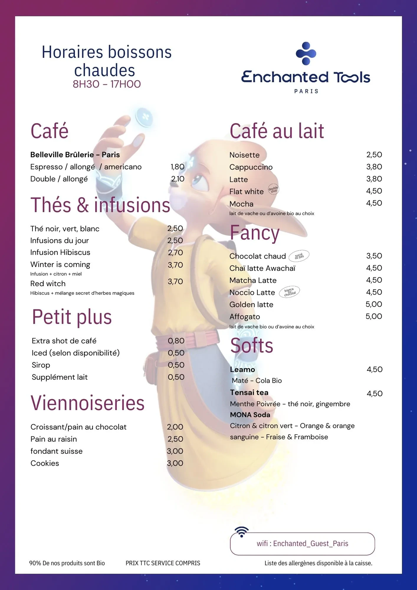 Menu - Enchanted Tools