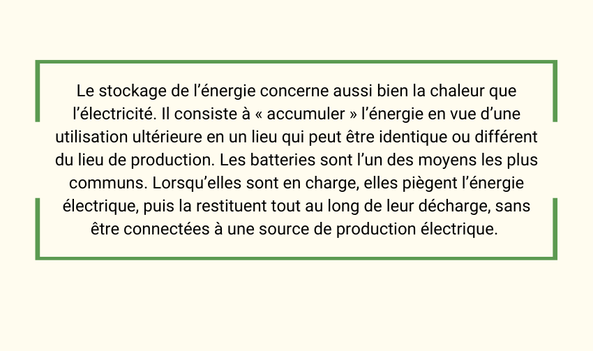 Stockage de l’énergie renouvelable : ce qu’il faut savoir