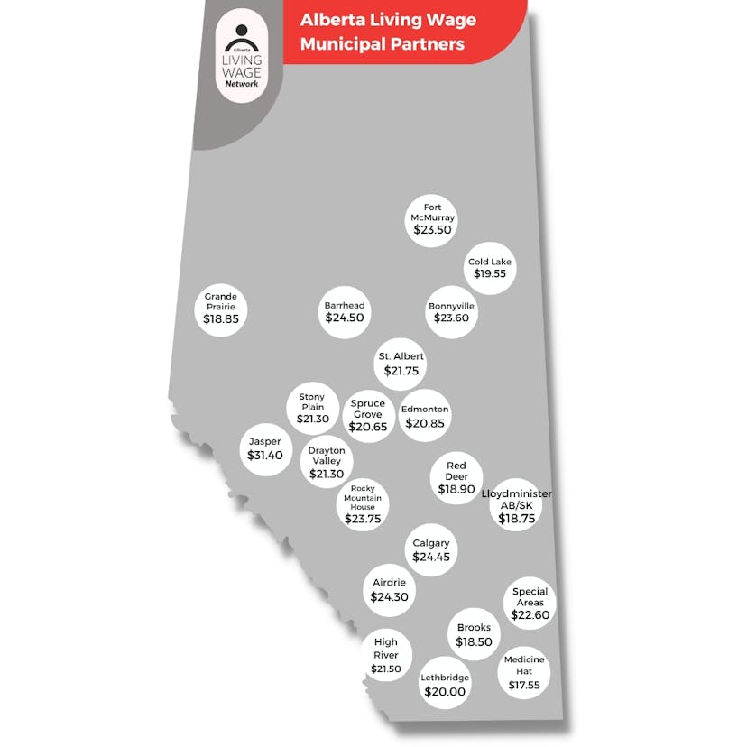 Calgary’s Living Wage is $24.45 per hour