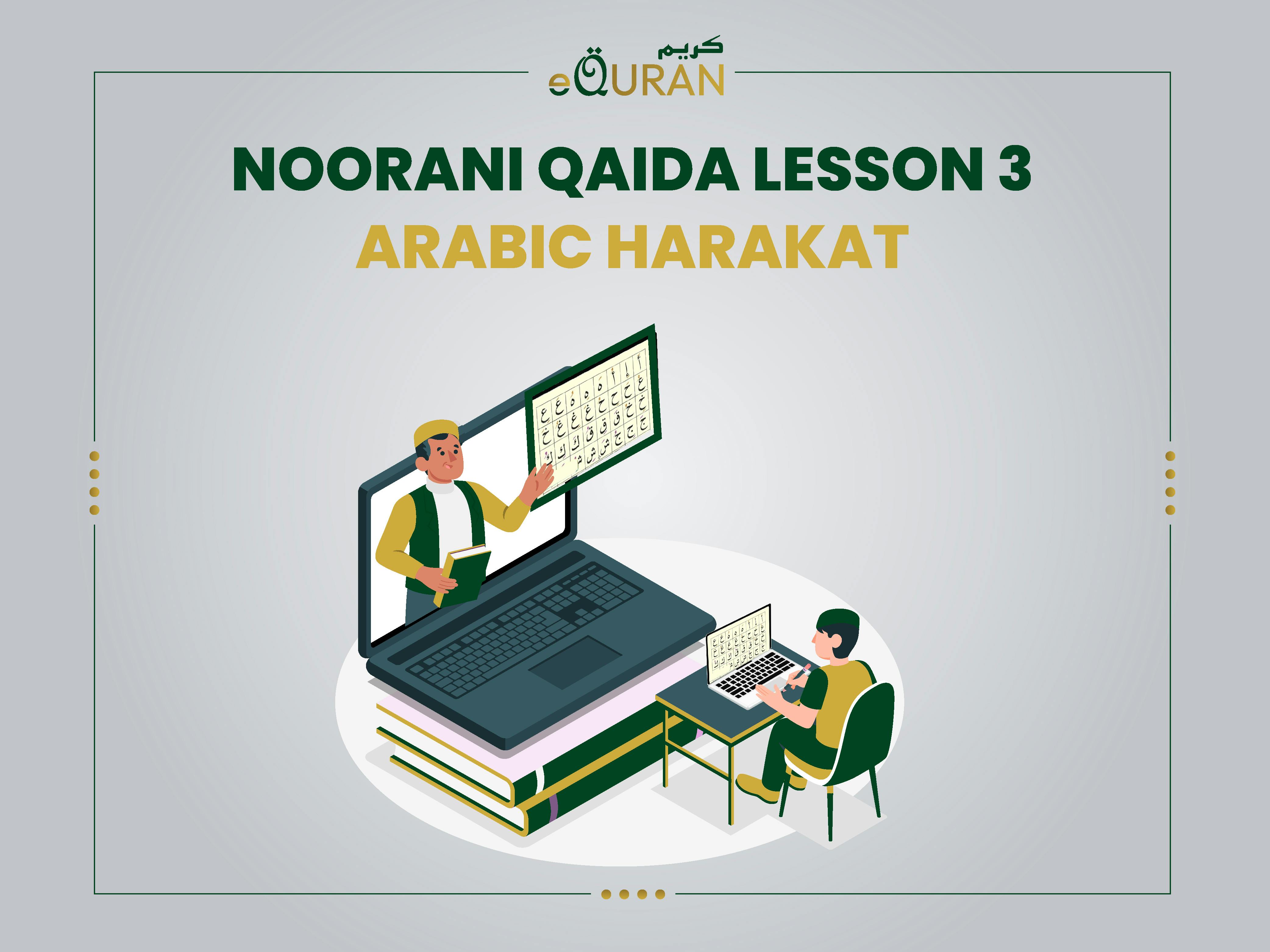 Noorani Qaida Lesson 3- Arabic Harakat