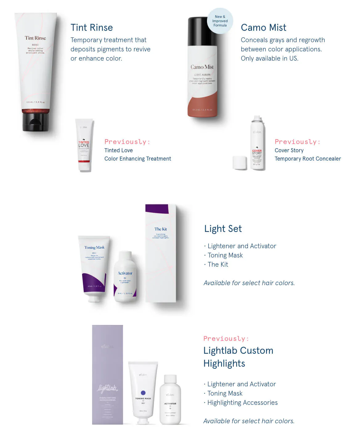 Hair Color Products Now & Then: Our New Look | eSalon