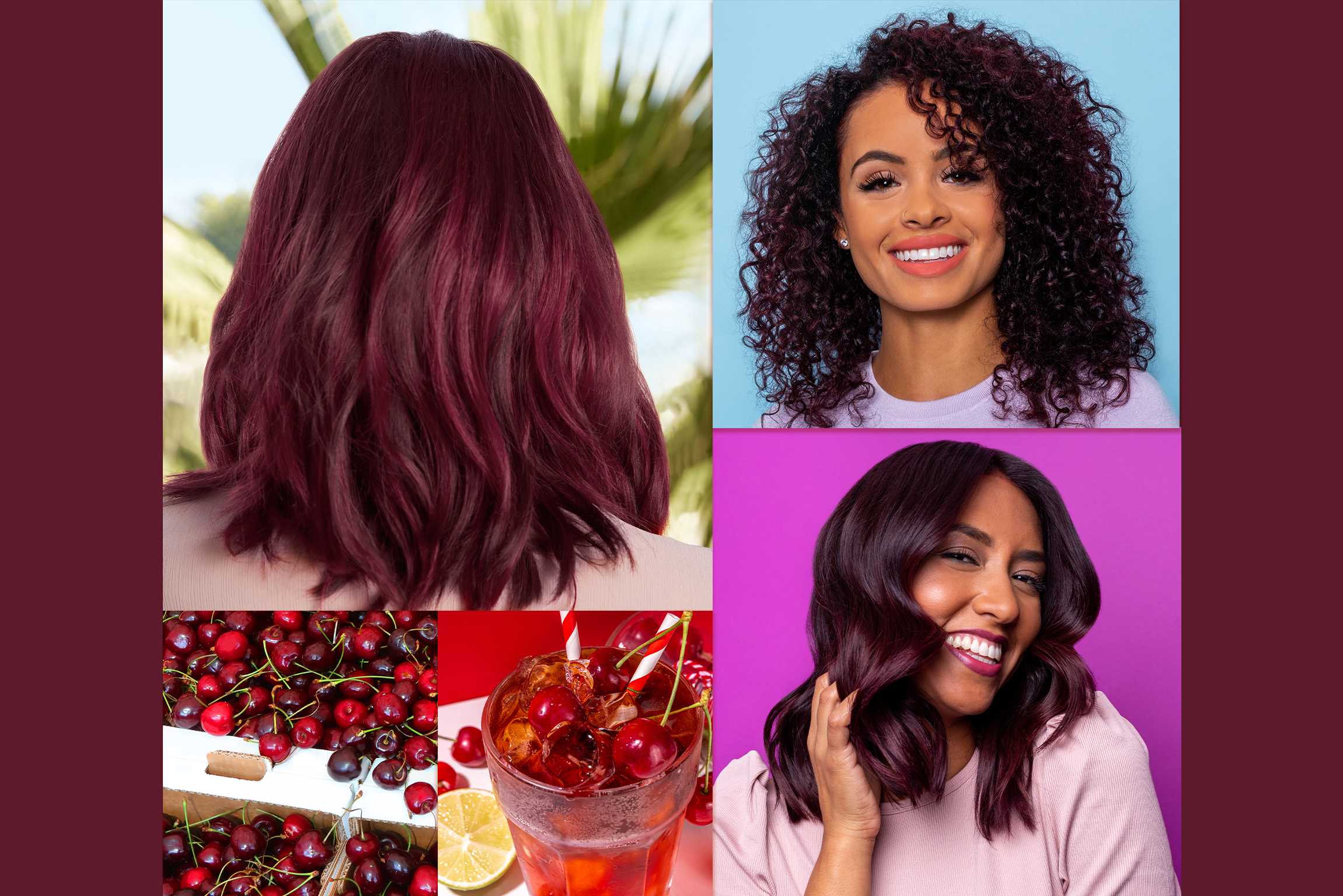 Try the Cherry Cola Hair Colour Trend with eSalon