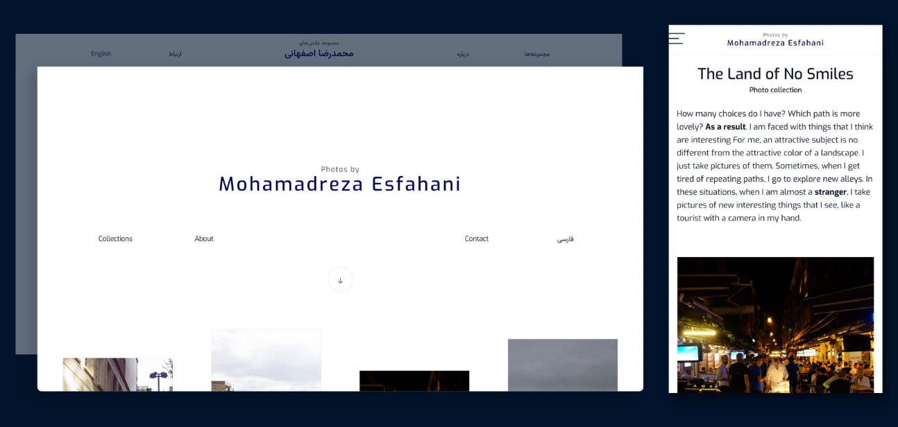 GitHub - aynzad/esfahani-photos-next-theme: The Esfahani.photo is a multilingual NextJs theme ...