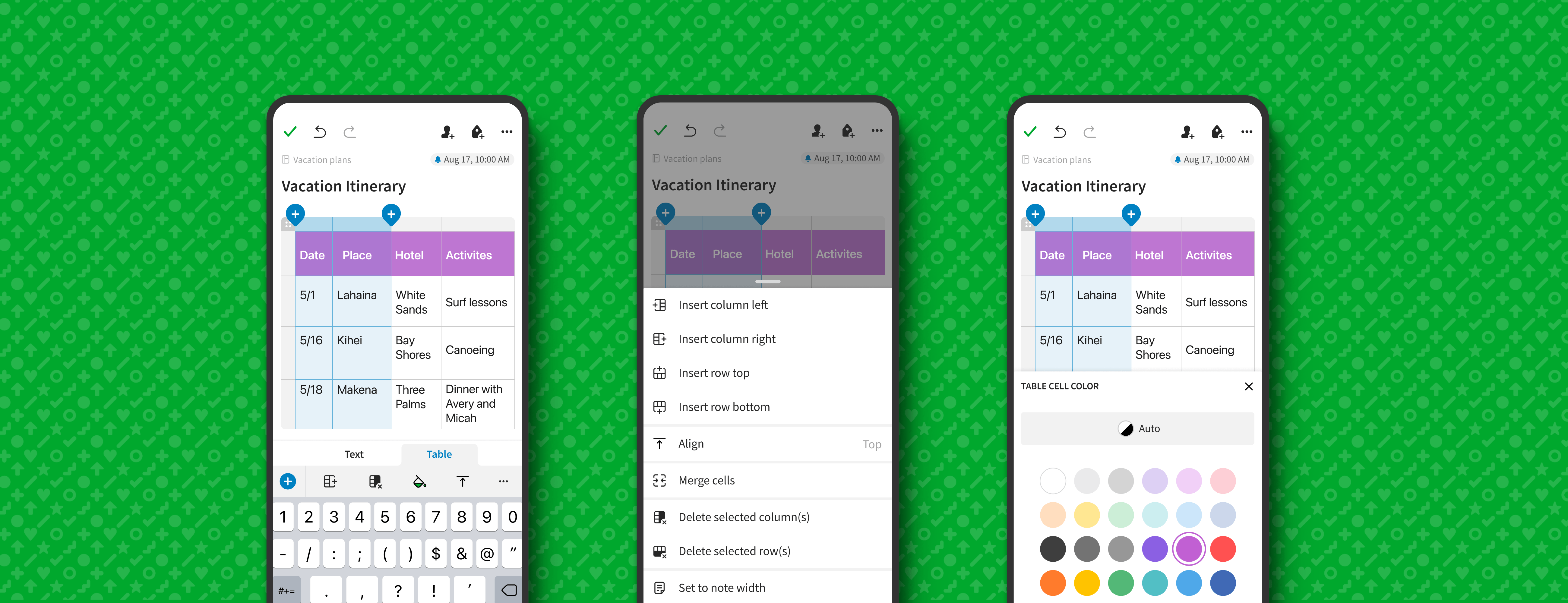 Table Editing Comes to Evernote for iOS and Android