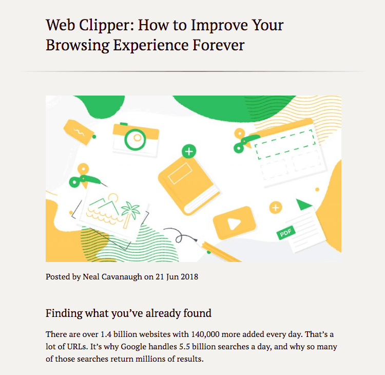 Web Clipper: How to Improve Your Browsing Experience Forever