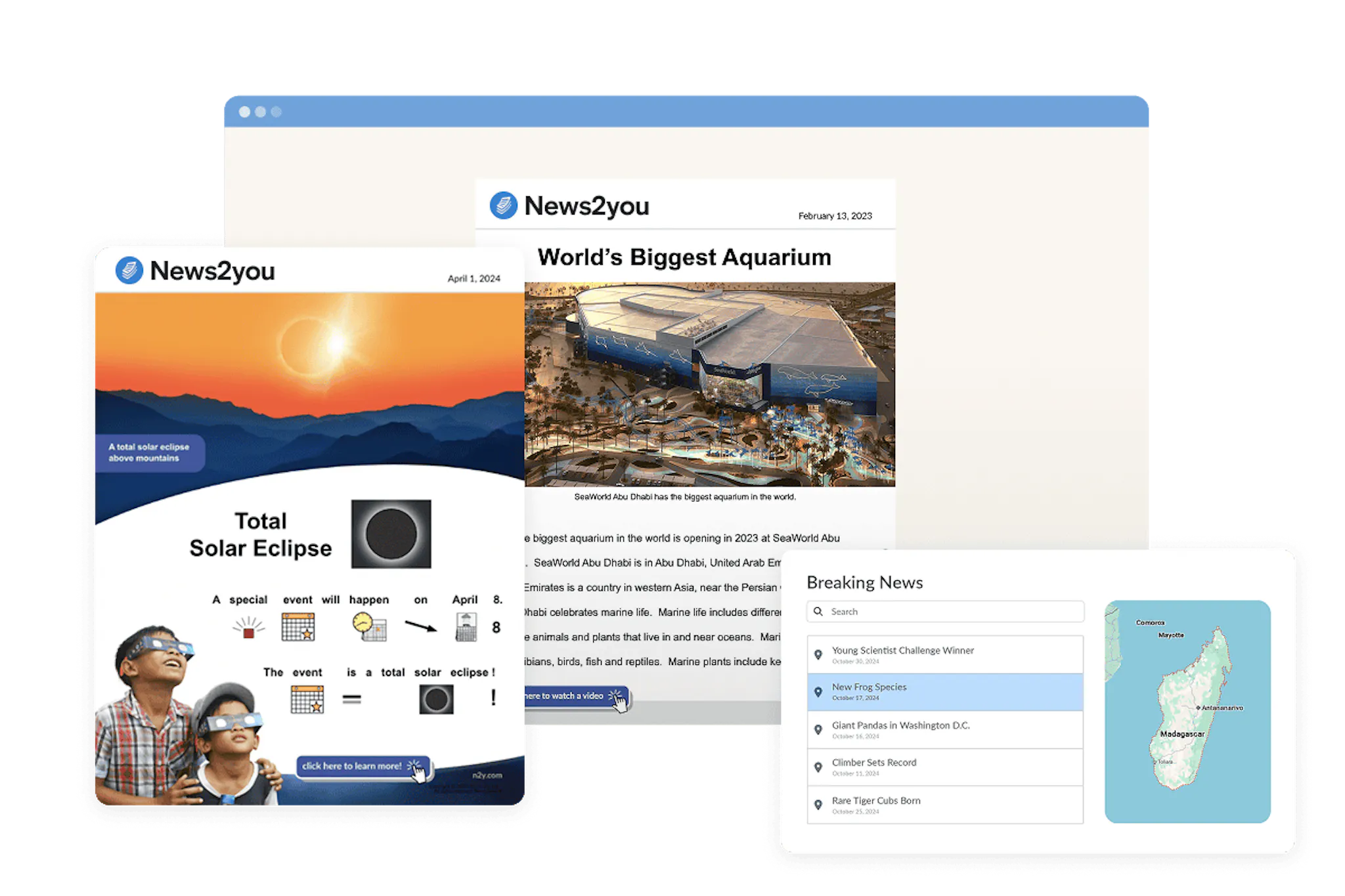 Explore News2you features – symbol-supported newspaper | Everway