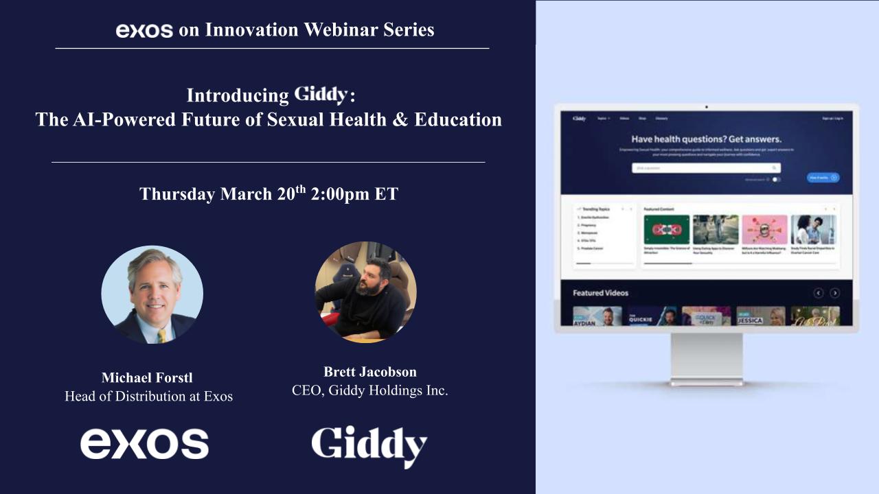 Exos on Innovation: Introducing Giddy - The AI-Powered Future of Sexual ...