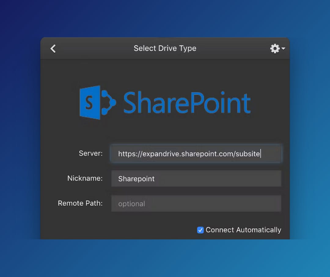 Map Sharepoint Drive on Mac, Windows and Linux for Free