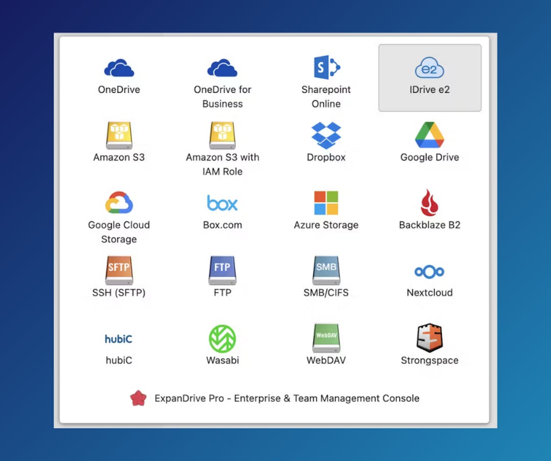 Connecting to IDrive e2 IDrive e2 Client for Mac, Windows, Linux