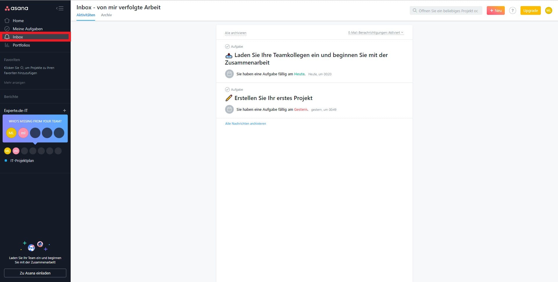 Asana: Projektmanagement-Software im Test | EXPERTE.de