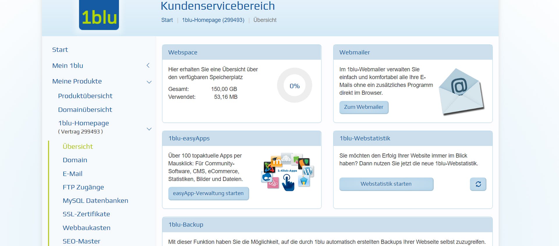 1blu Webhosting Test 2023: Günstig, aber auch gut? | EXPERTE.de