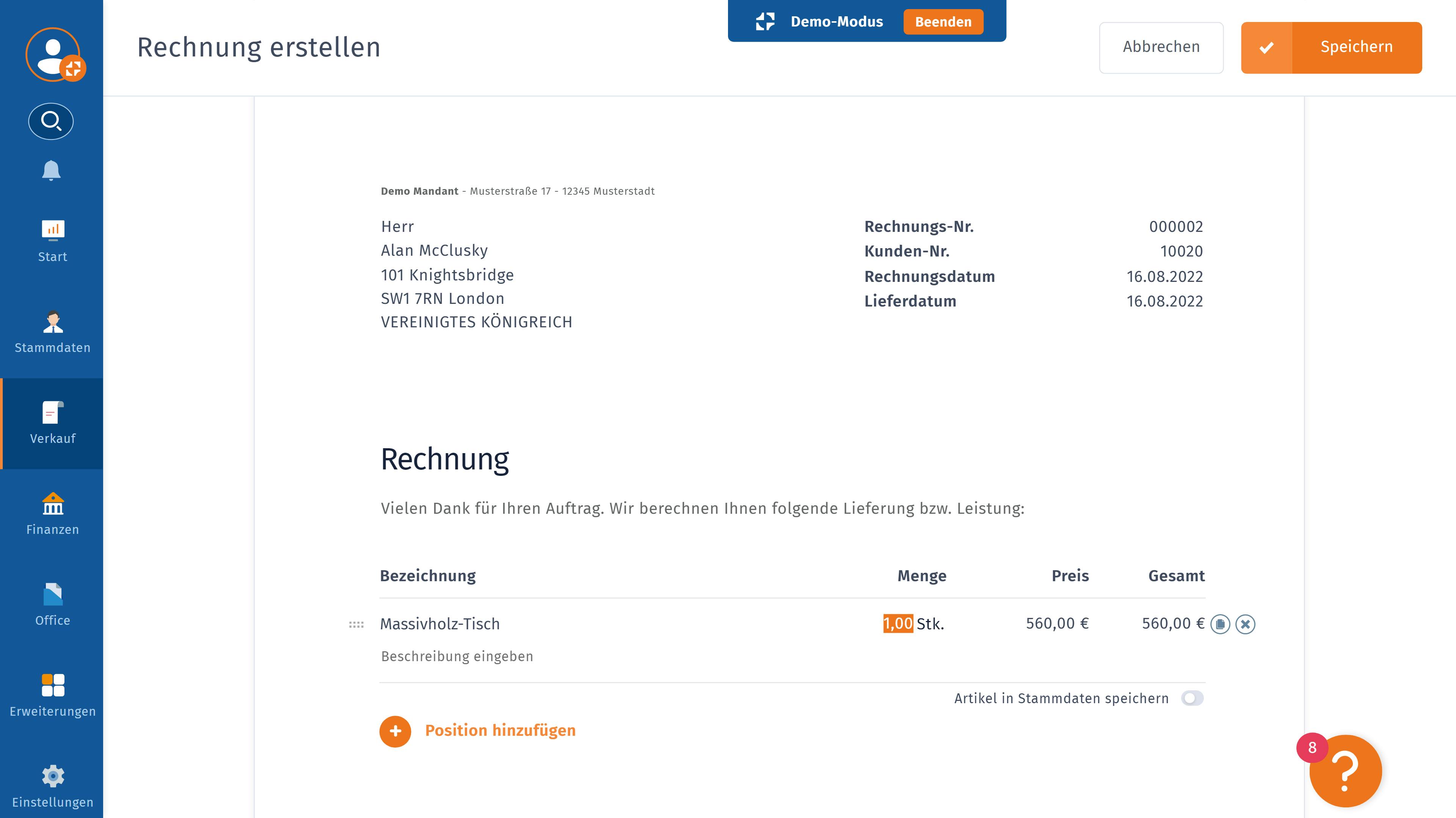 Wiso Rechnung