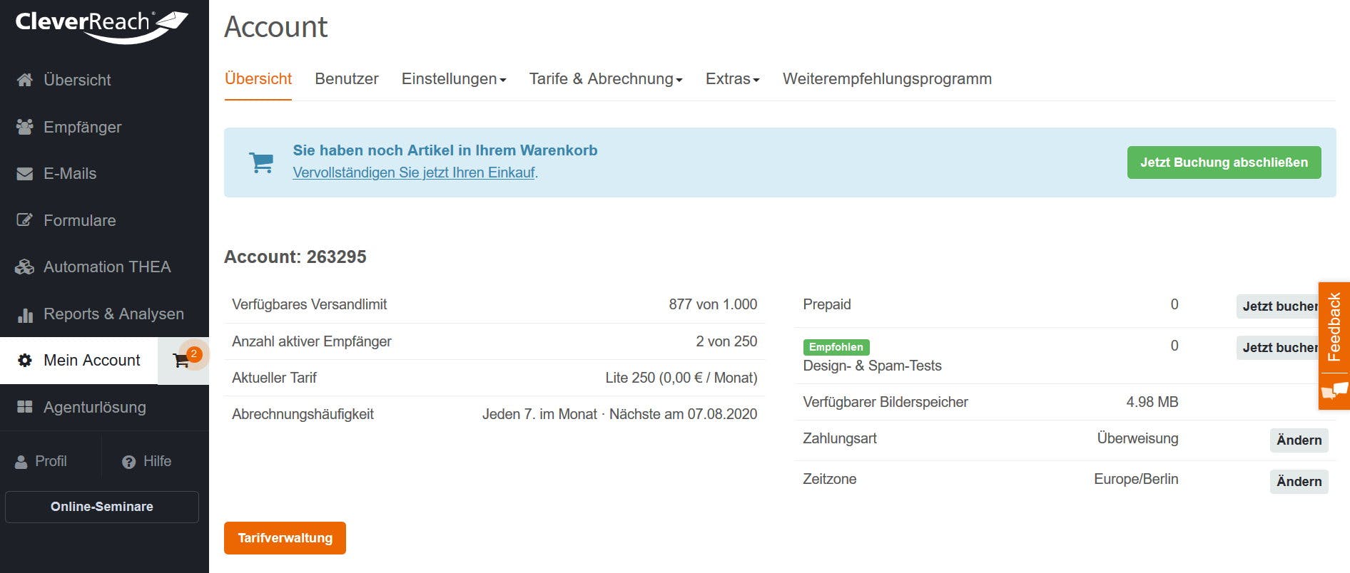 CleverReach: E-Mail Marketing-Software Test | EXPERTE.de