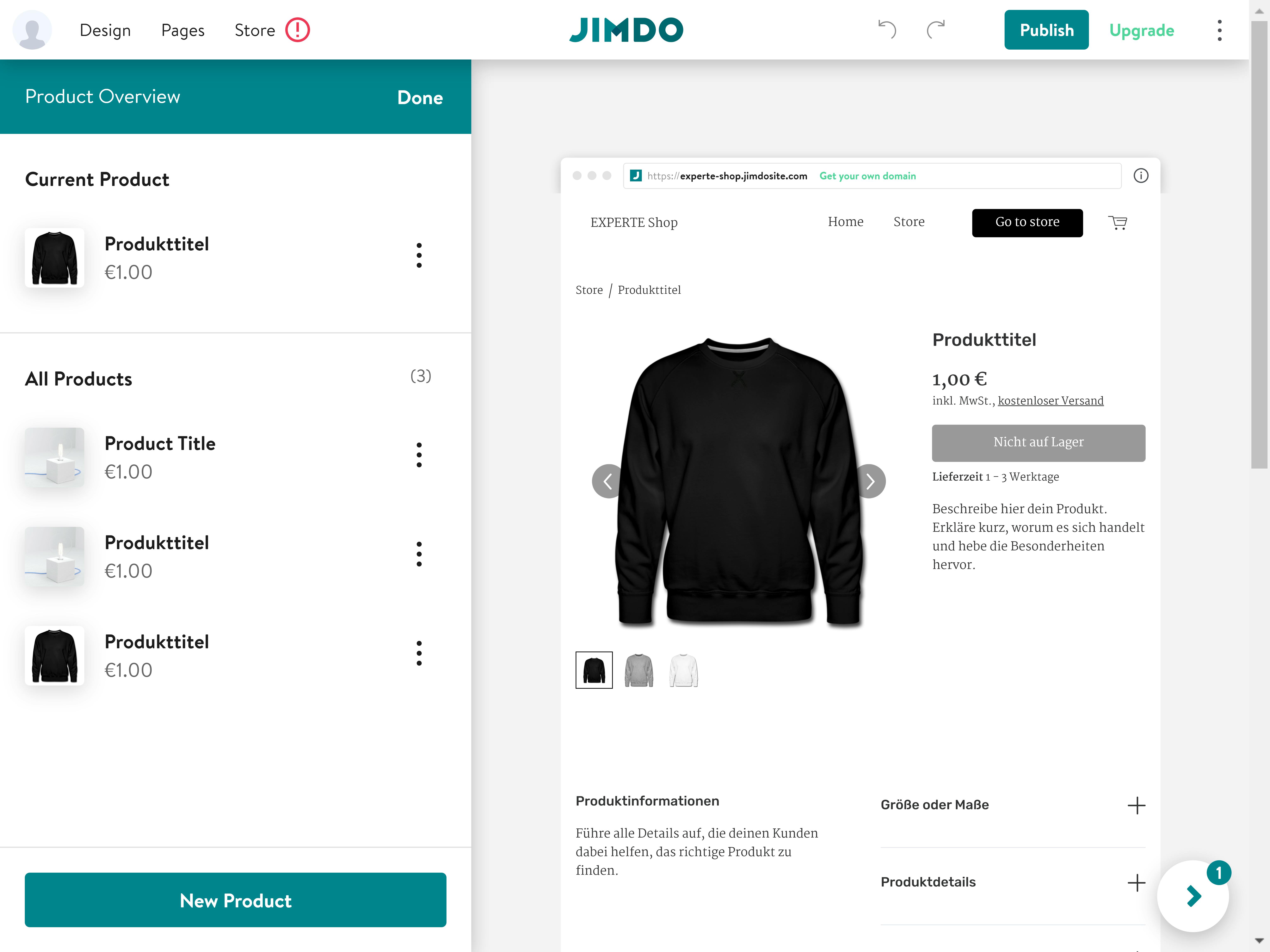 Jimdo Online-Shop im Test 2023: Gelingt der eigene Shop? | EXPERTE.de