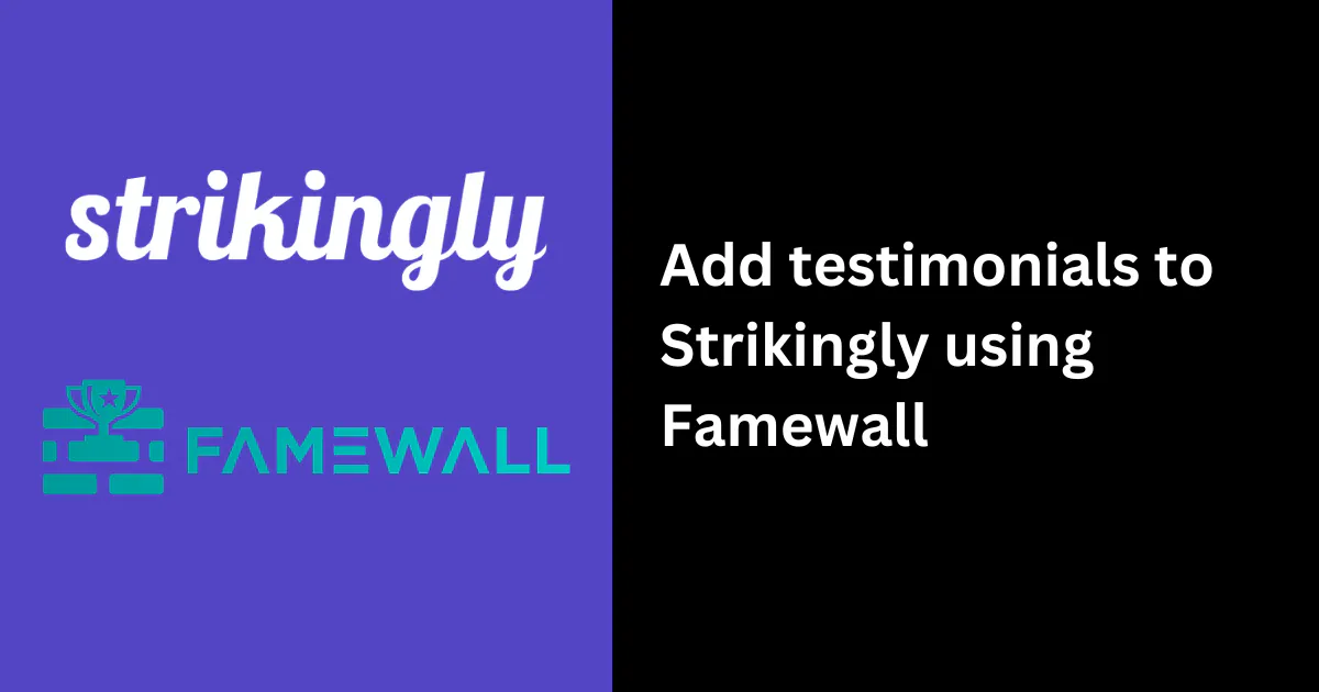 How to add Testimonials to Strikingly