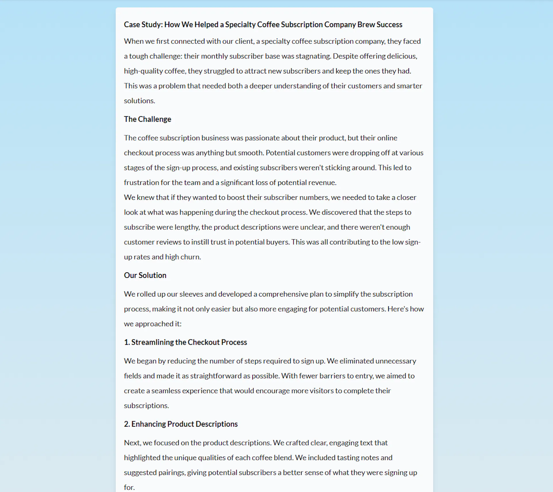 AI Case Study Generator | 100% Free & No Email Required
