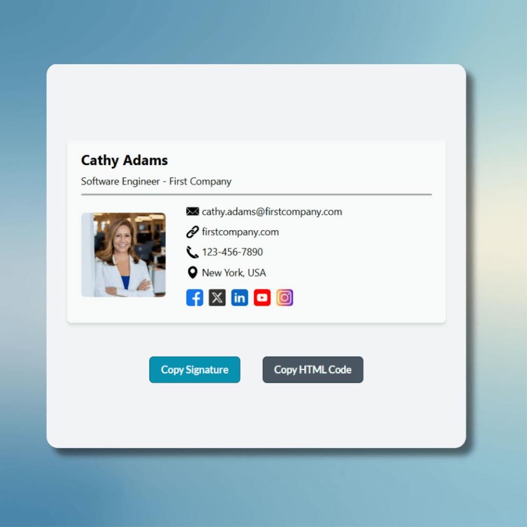 Free Email Signature Generator | Privacy Friendly Tool