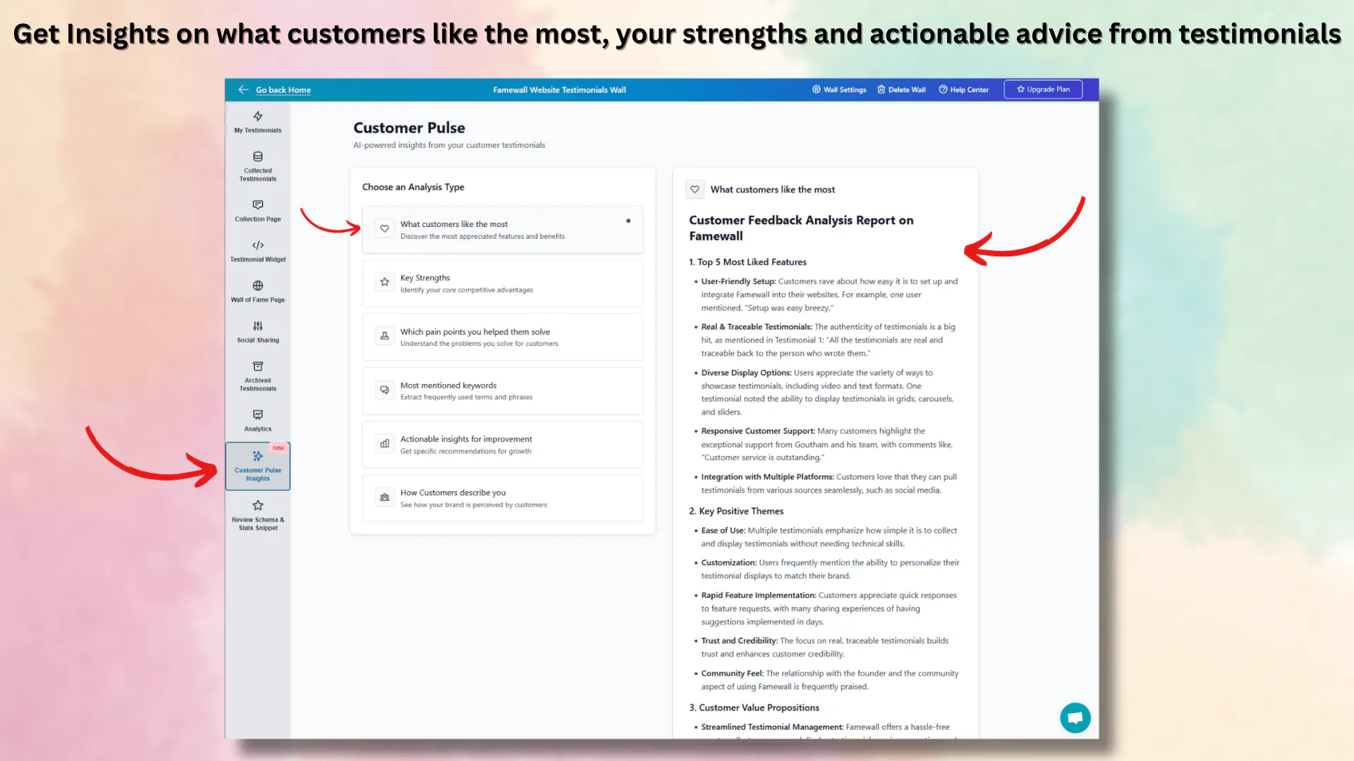 AI Testimonial Analytics | Get Customer Insights from Testimonials
