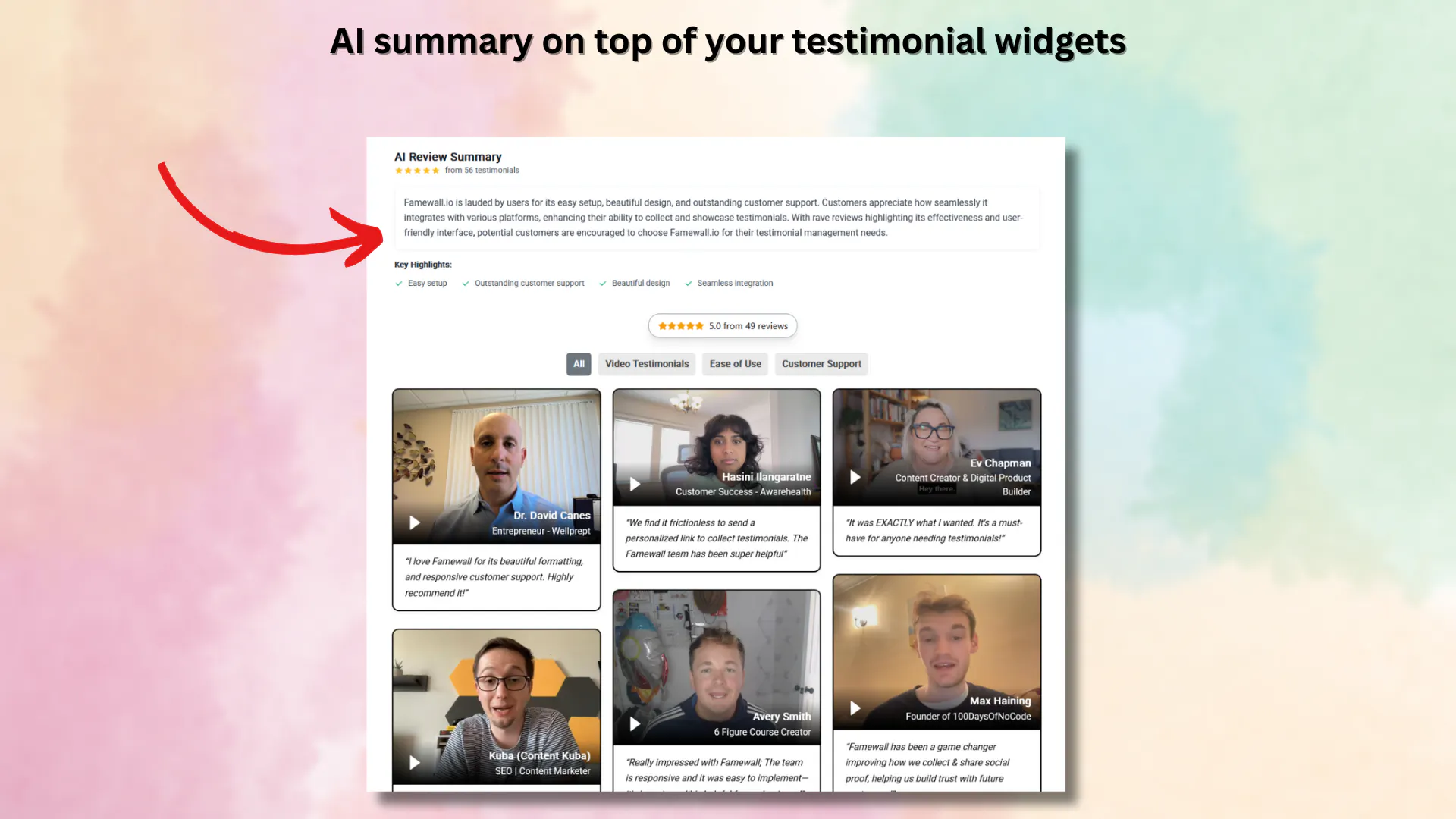 Famewall | Review Software