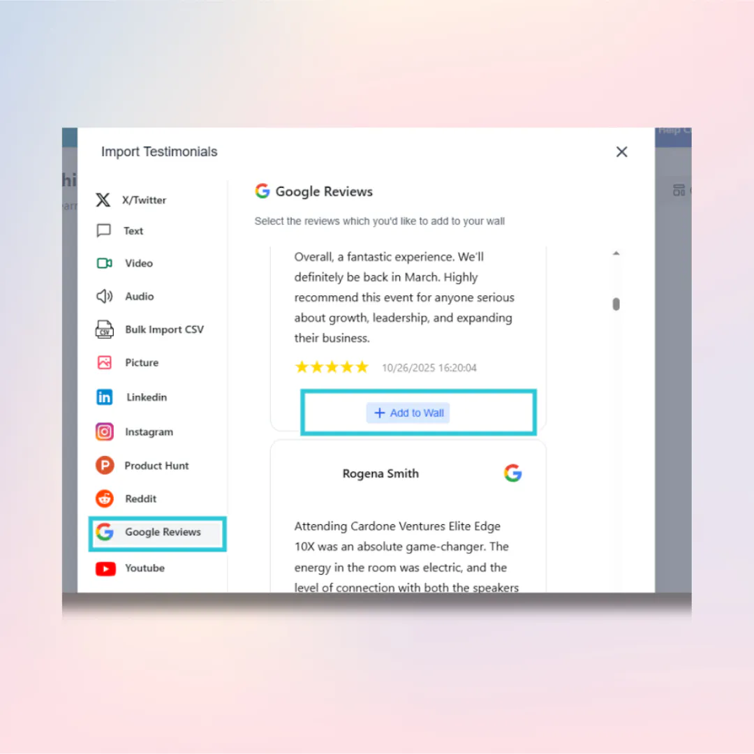 Add Verified Google Review Widget to your Website in minutes | Famewall
