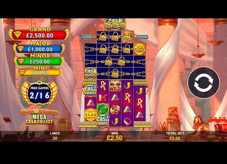 Queen Of The Pyramids: Mega Cash Collect | Play Slot Games Online at ...