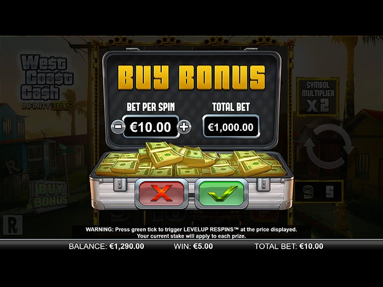 West Coast Cash Infinity Reels | Play Slot Games Online at FanDuel Casino