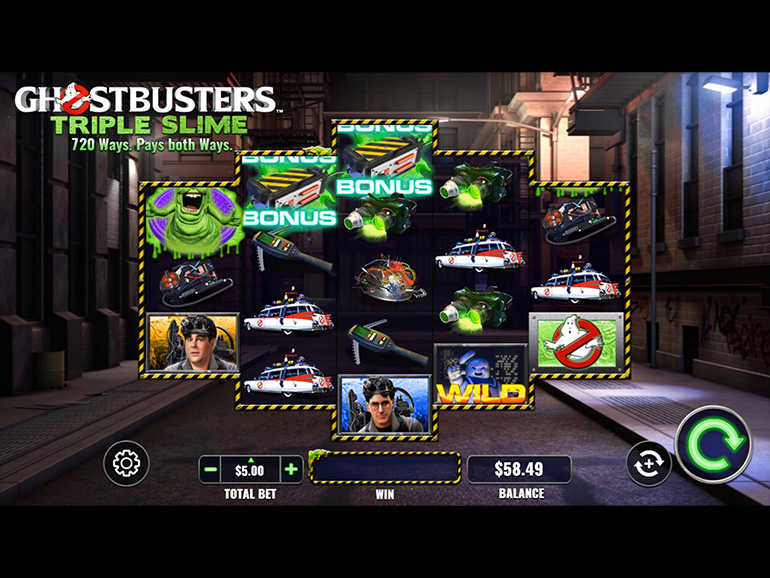 Ghostbusters Triple Slime | Play Slot Games Online at Mohegan Sun Casino