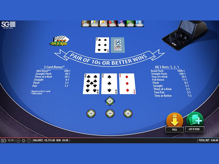 Let it Ride | Play Table Games Online at FanDuel Casino