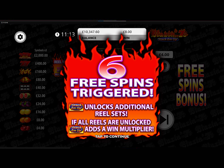 Blazin' Hot 7s Stack Em Up | Play Slot Games Online at Stardust Casino