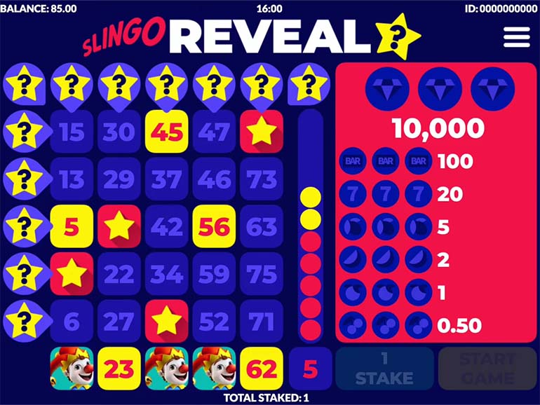 Slingo Reveal | Play Slot Games Online at Stardust Casino