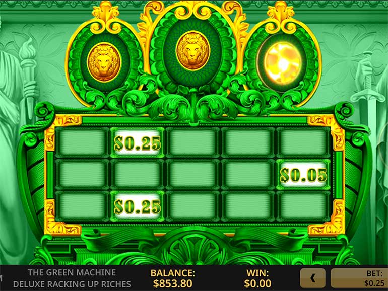The Green Machine Deluxe Racking Up Riches | Play Slots Games Online at ...