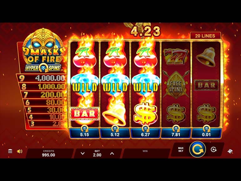 9 Masks Of Fire Hyper Spins | Play Slot Games Online at FanDuel Casino