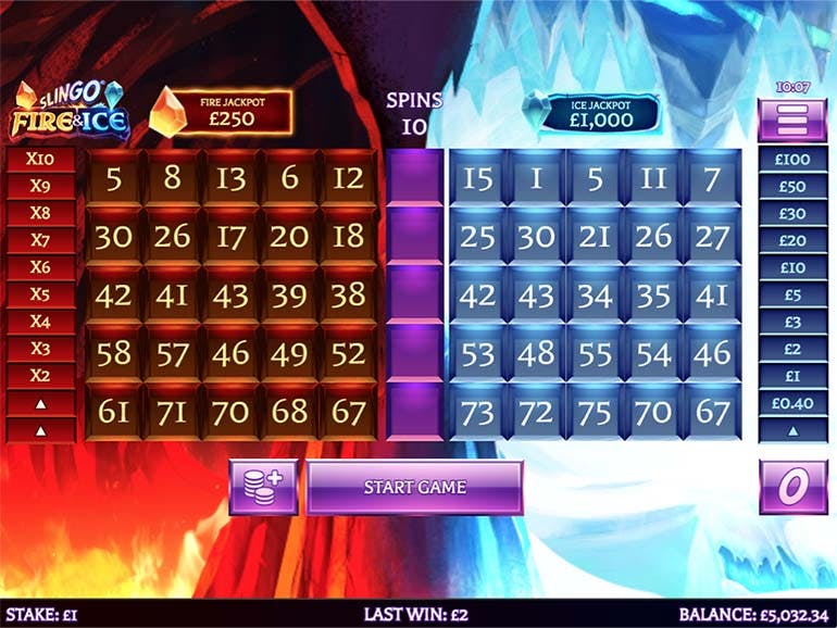 Slingo Fire and Ice | Play Slots Games Online at FanDuel Casino